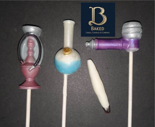 173x Marijuana Hooka Bowl Joint Chocolate or Hard Candy Lollipop Mold ...