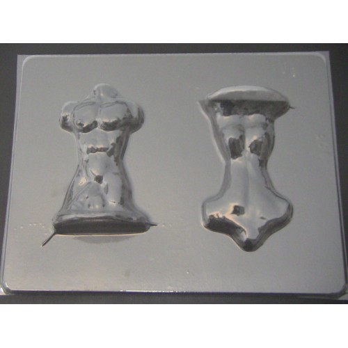 200x Male Torso 3D Chocolate Candy Mold - Molds N More