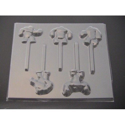 566sp Yeti Small Foot Big Foot Chocolate Candy Lollipop Mold - Molds N More