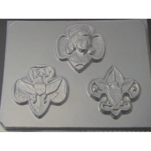 714 Girl Scout Emblems II Chocolate Candy Mold - Molds N More